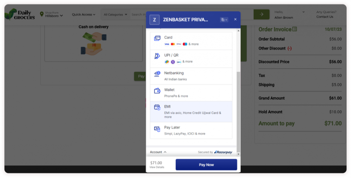 Solution for Limited Payment Options - Centizen Inc